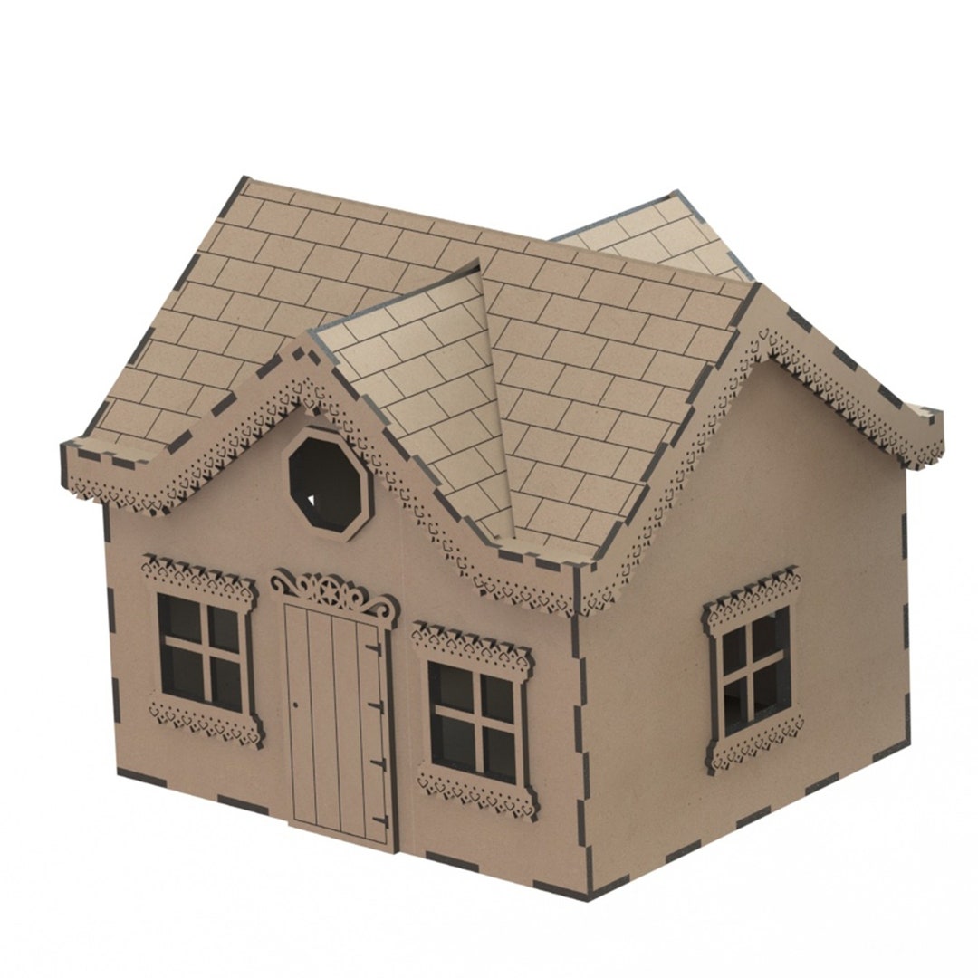 Laser Cut 3mm Bird House File Glowforge Xtool SVG DXF CDR Files - Etsy