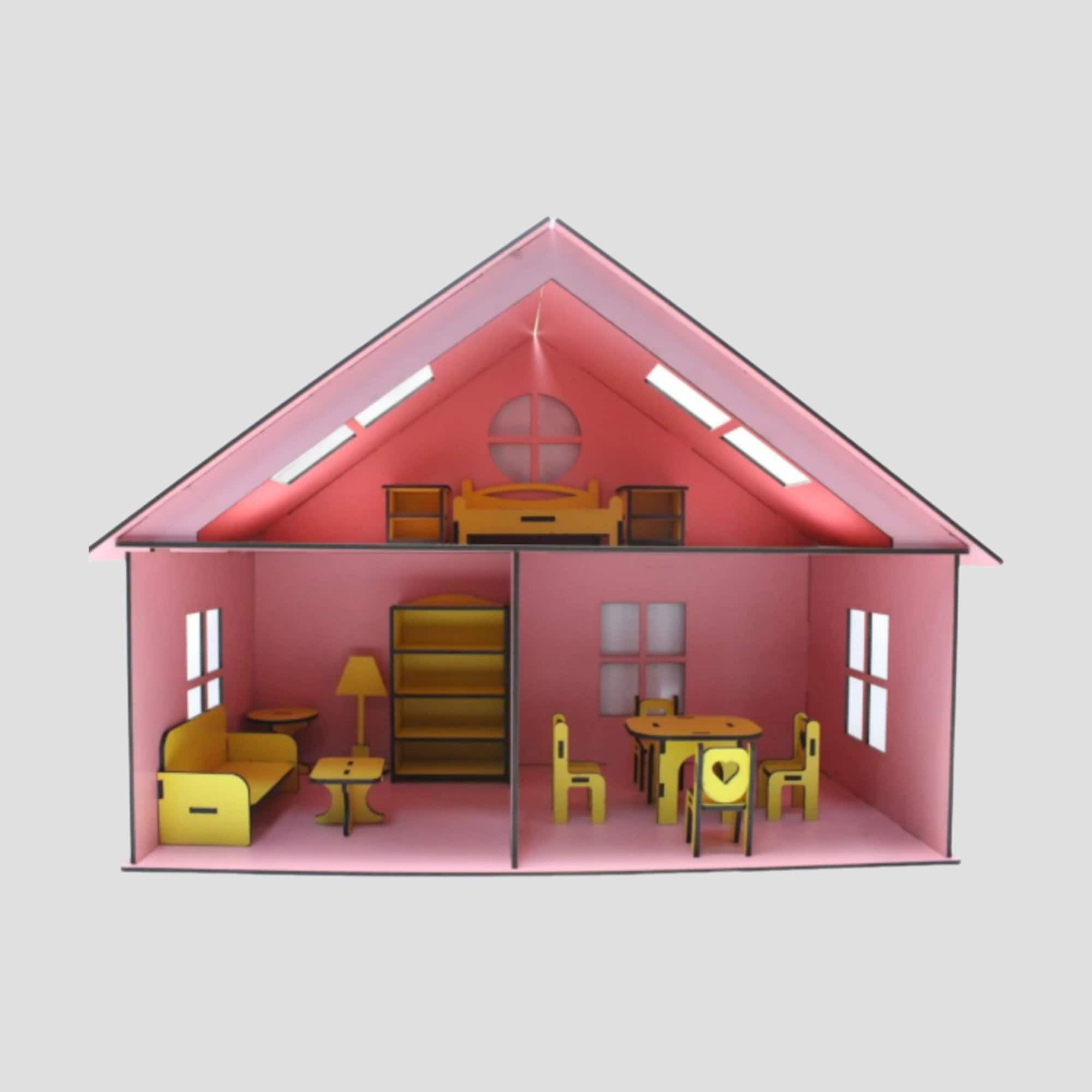 Laser Cut Dollhouse Miniatures and Furniture SVG Files - Doll House ...