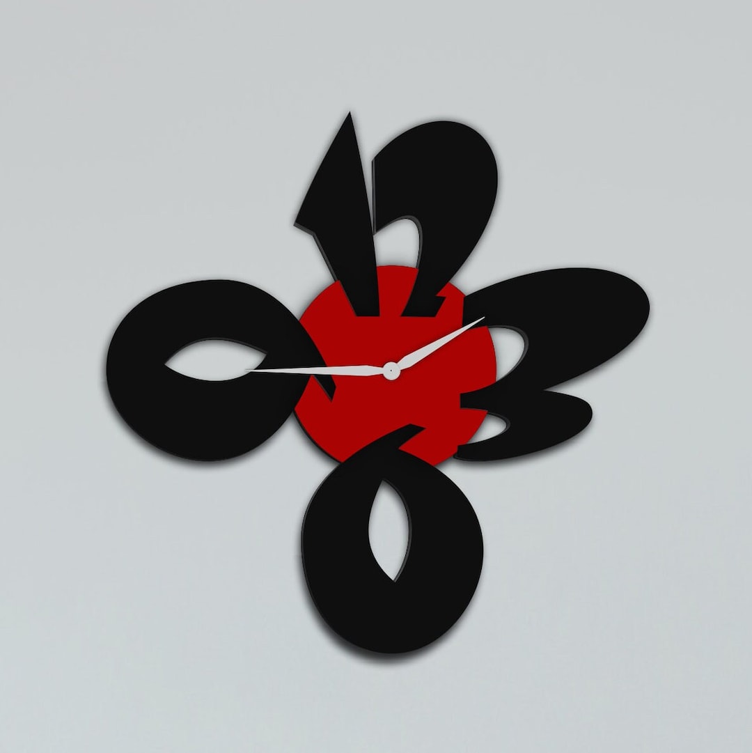 Laser Cut Wall Clock Svg Files Home Wall Art Dxf Cnc Xtool Lightburn ...