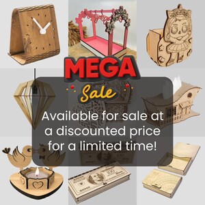 Laser Cut Mega Bundle Designs Glowforge Xtool Cnc Projects 3mm SVG DXF ...
