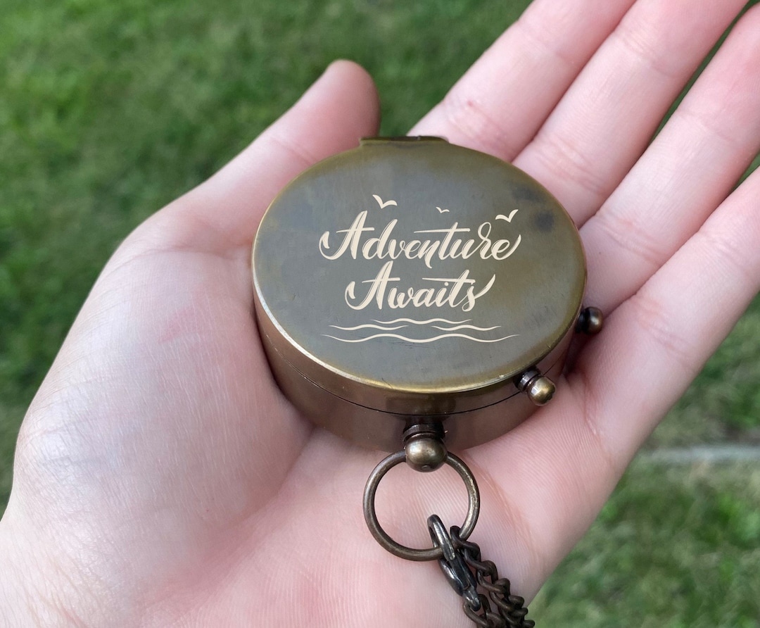 Personalized Engraved Compass, Functional Working Compass, Anniversary ...