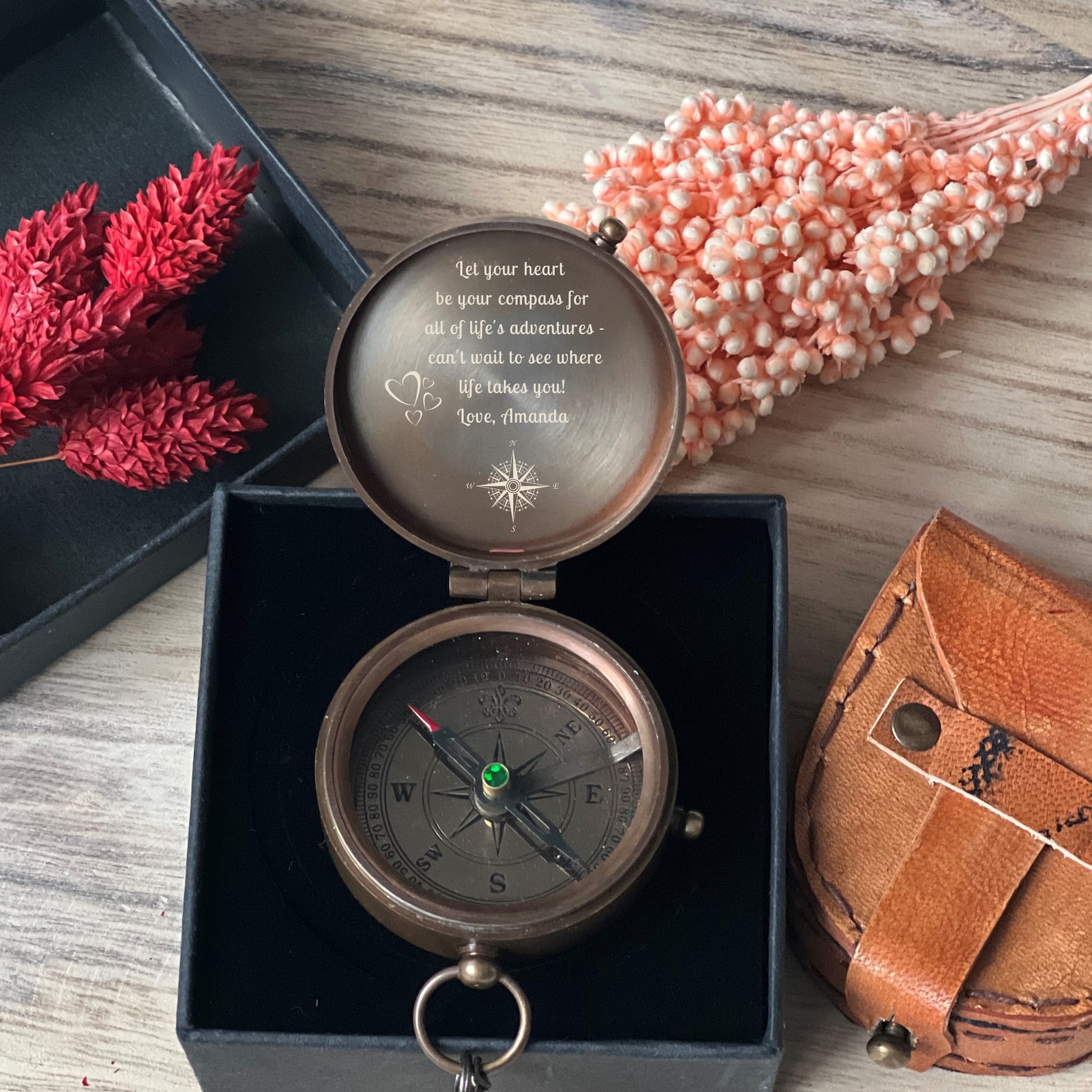 Compass Gift Engraved Compass Gifts for Boyfriend Boyfriend - Etsy