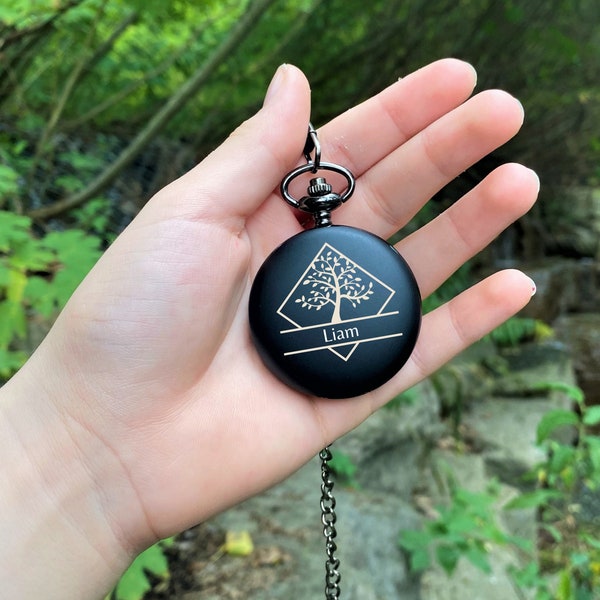 Tree Pocket Watch - Etsy