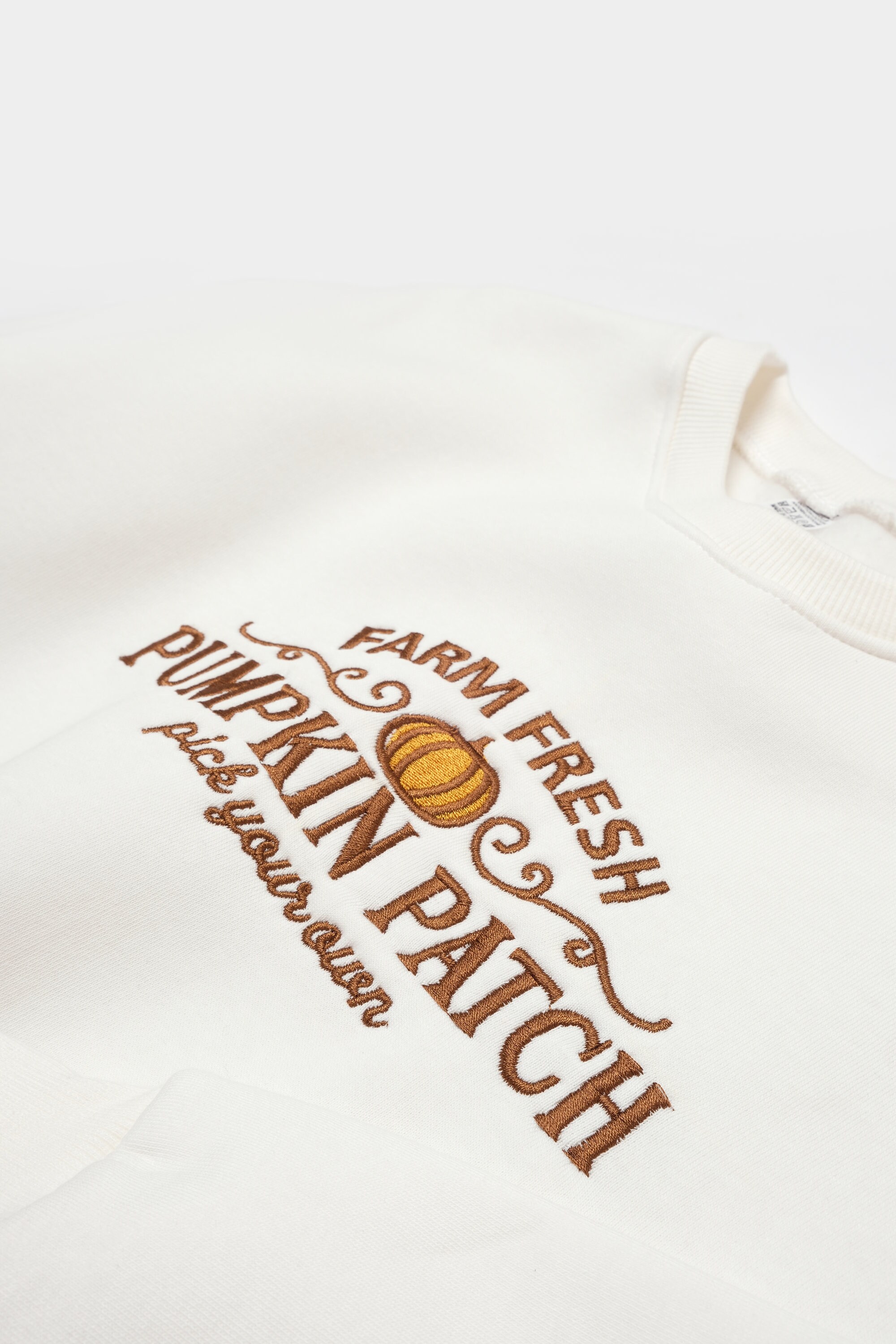 Embroidered Pumpkin Patch Sweatshirt: Halloween Crewneck - Etsy