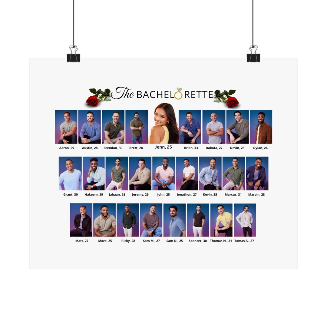 The Bachelorette Cast List Poster, Season 21, Jenn Tran, the ...