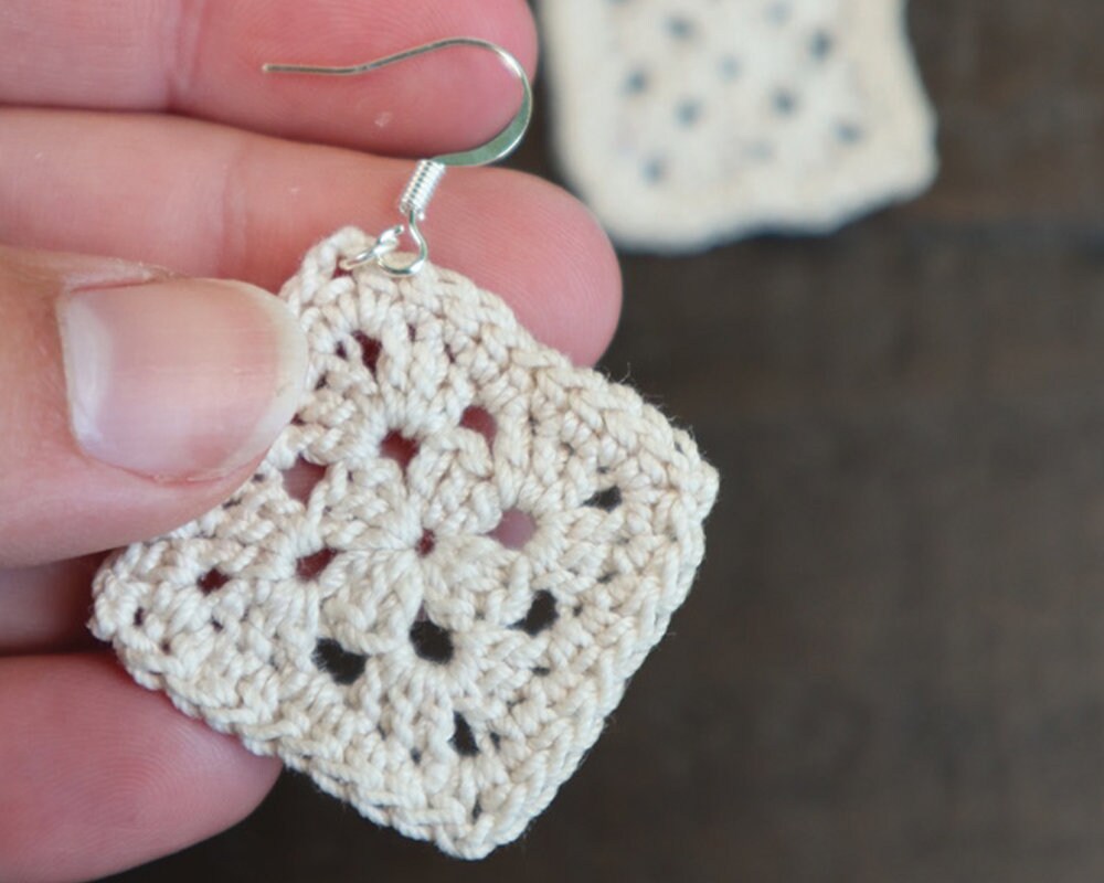 Crochet Earring Pattern, Crochet Earrings, Crochet Earrings PDF ...
