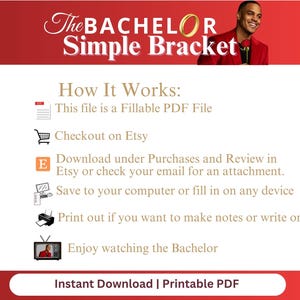 The Bachelor Bracket | Season 29 | Bachelor Fantasy League Printable ...