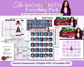 The Bachelorette Party Pack Bingo Season 21 Bachelor Nation Jen Tran ...
