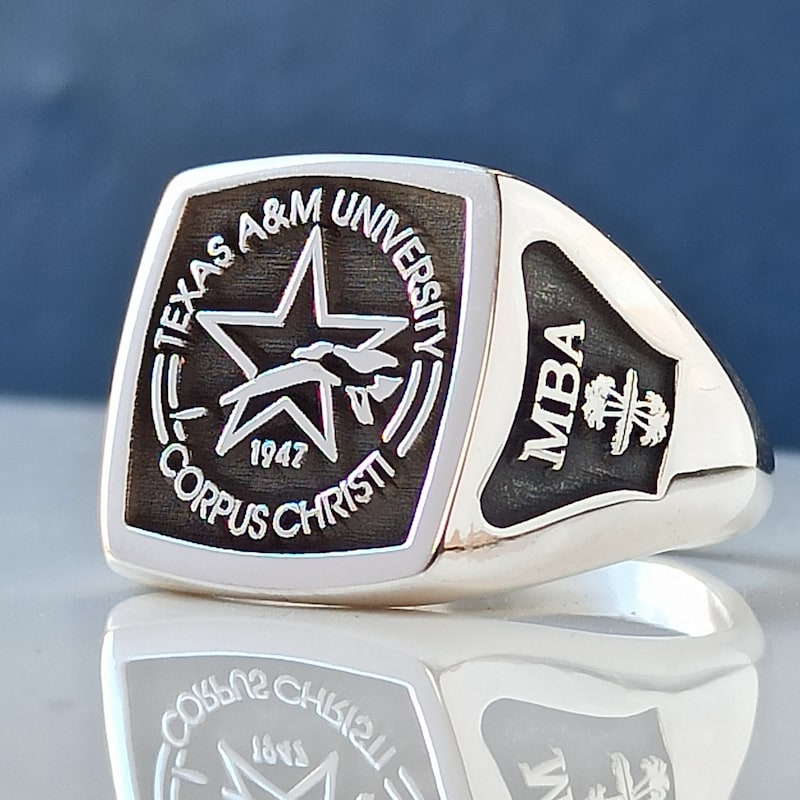 Mens Custom Logo Ring - Etsy
