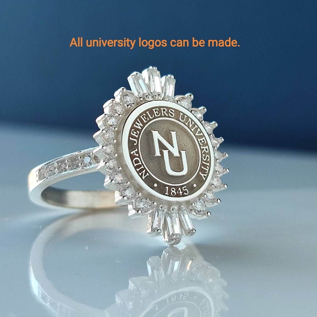 College Class Ring ,graduation Ring,personalized Ring,solid Gold Class ...