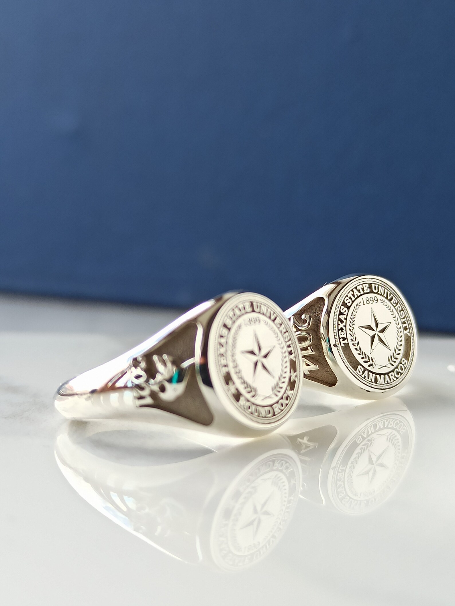 Class Rings Silver Class Rings Graduation Rings Unique - Etsy