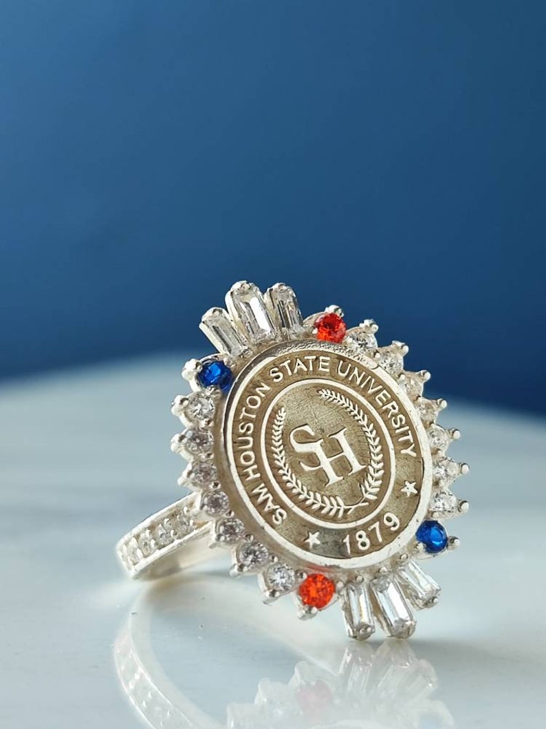 Graduation Gift,baguette Stone Ring,personalized Gift, College Ring ...