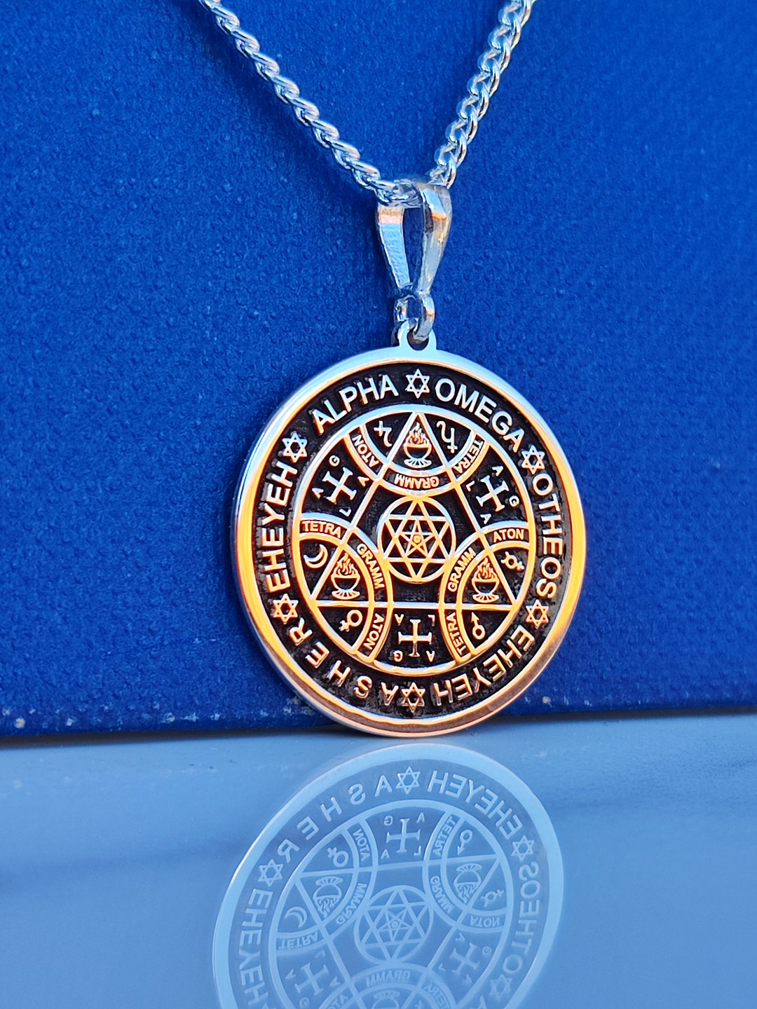 Enoch Angel Magic Amulet ,special Design,alpha-omega Necklace,christmas ...