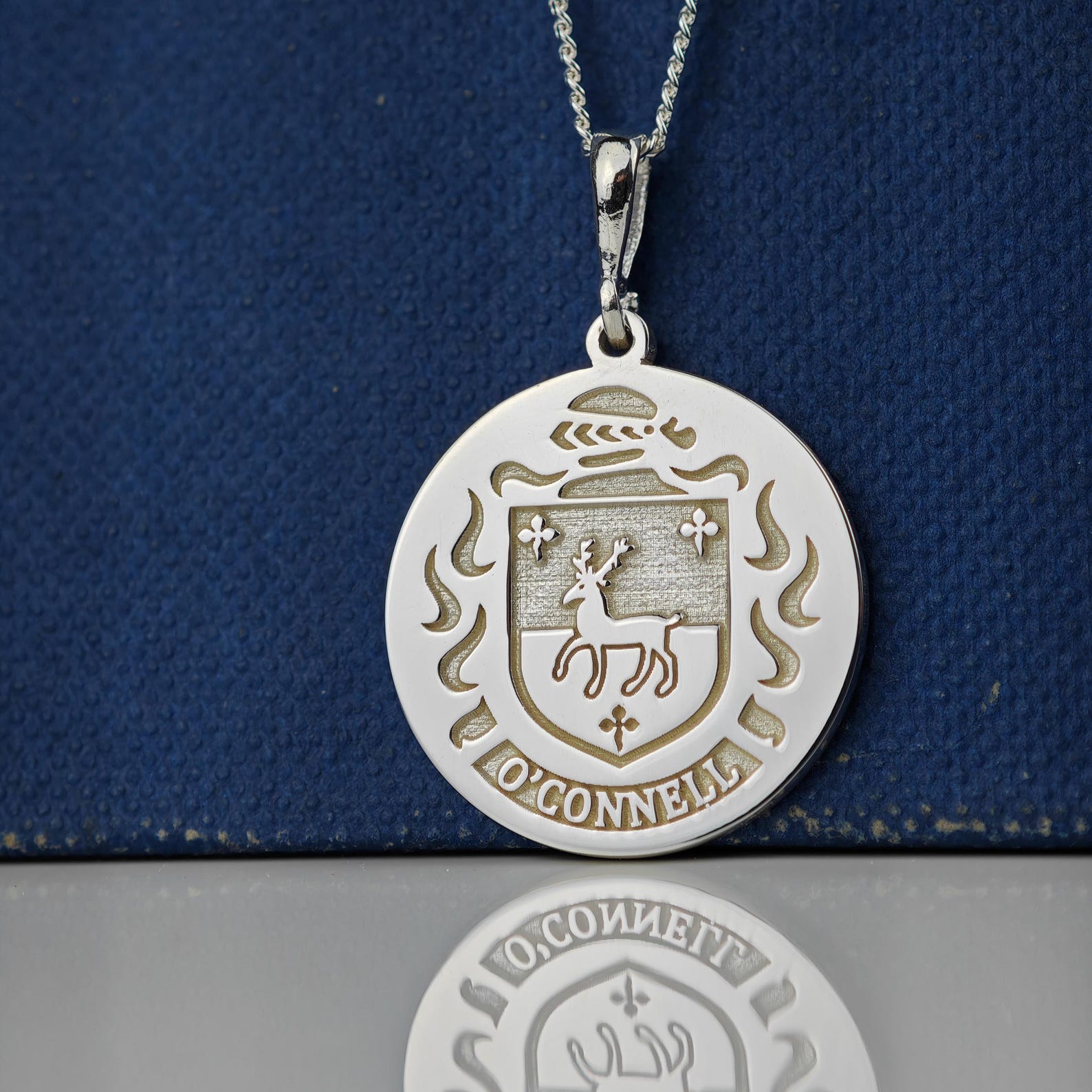 Personalized Custom Crest Pendant , Crest Pendant, Coat of Arms Pendant ...