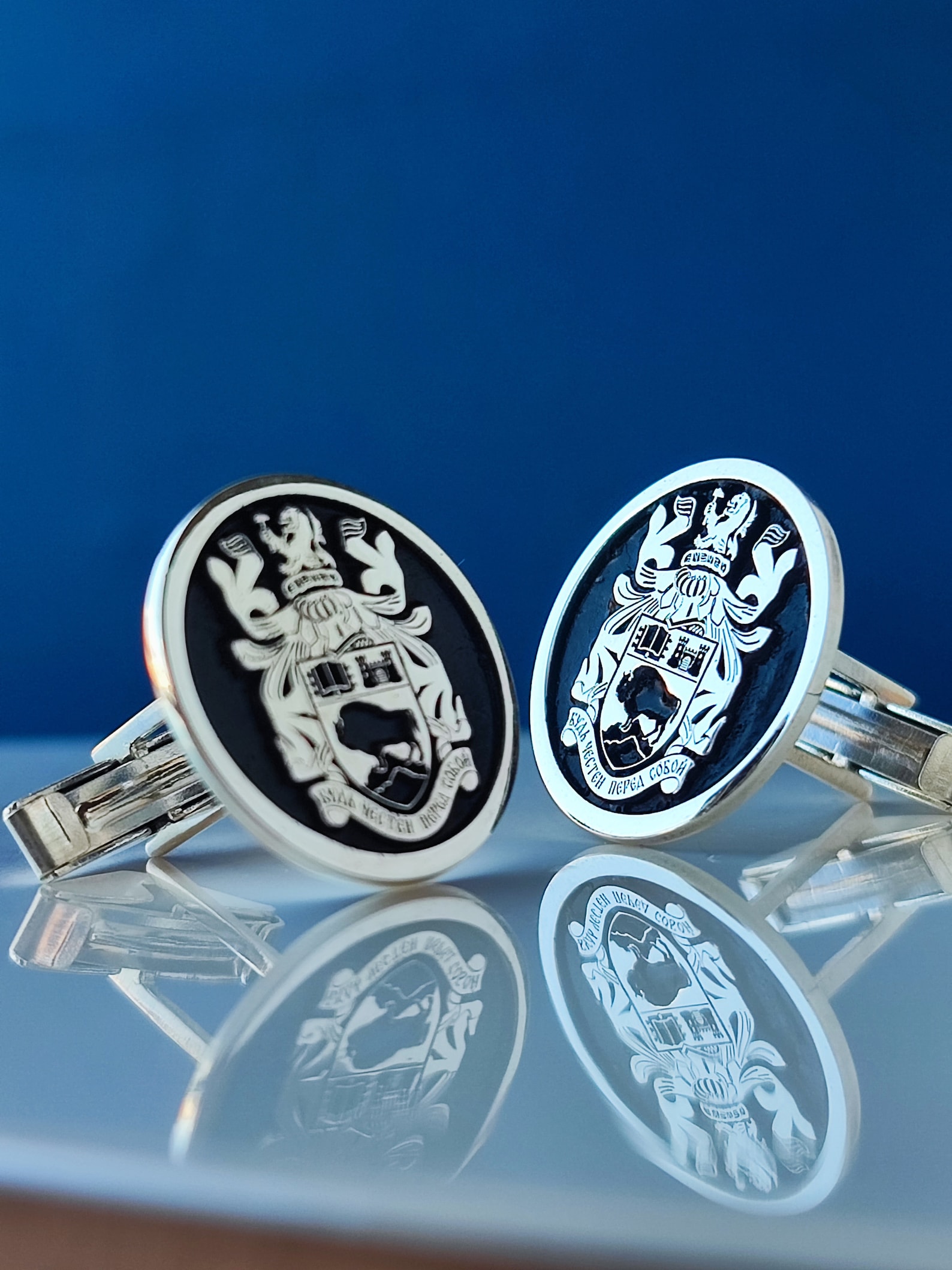 Coat of Arms Cufflinks Family Crest Cufflinks Custom Signet - Etsy