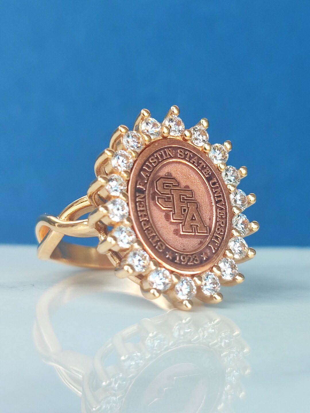 University Silver Ring, Family Crest Signet Ring, Gold Class Ring ...
