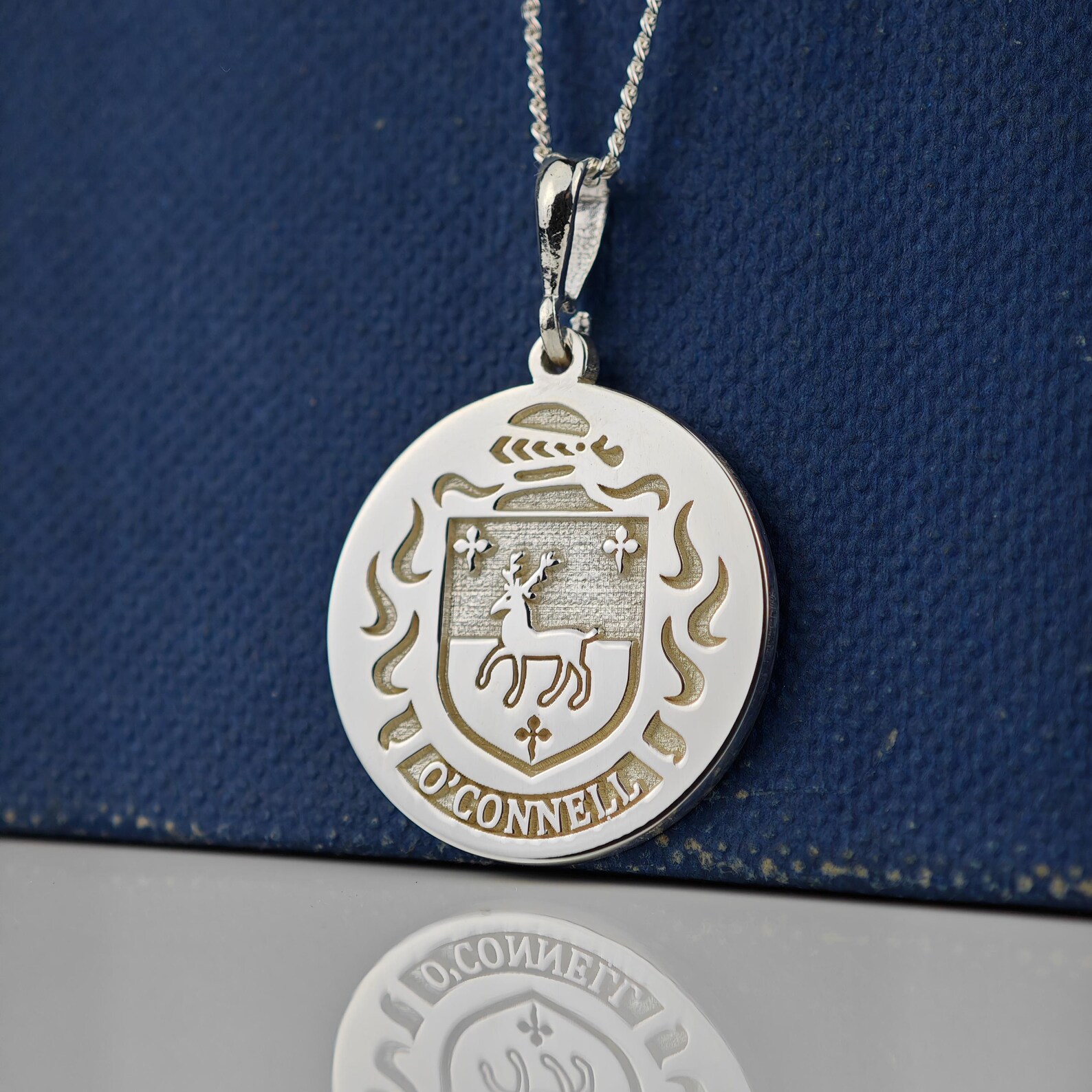 Personalized Custom Crest Pendant , Crest Pendant, Coat of Arms Pendant ...