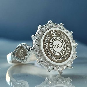Custom Sterling Silver Personalized University Ring – College ...
