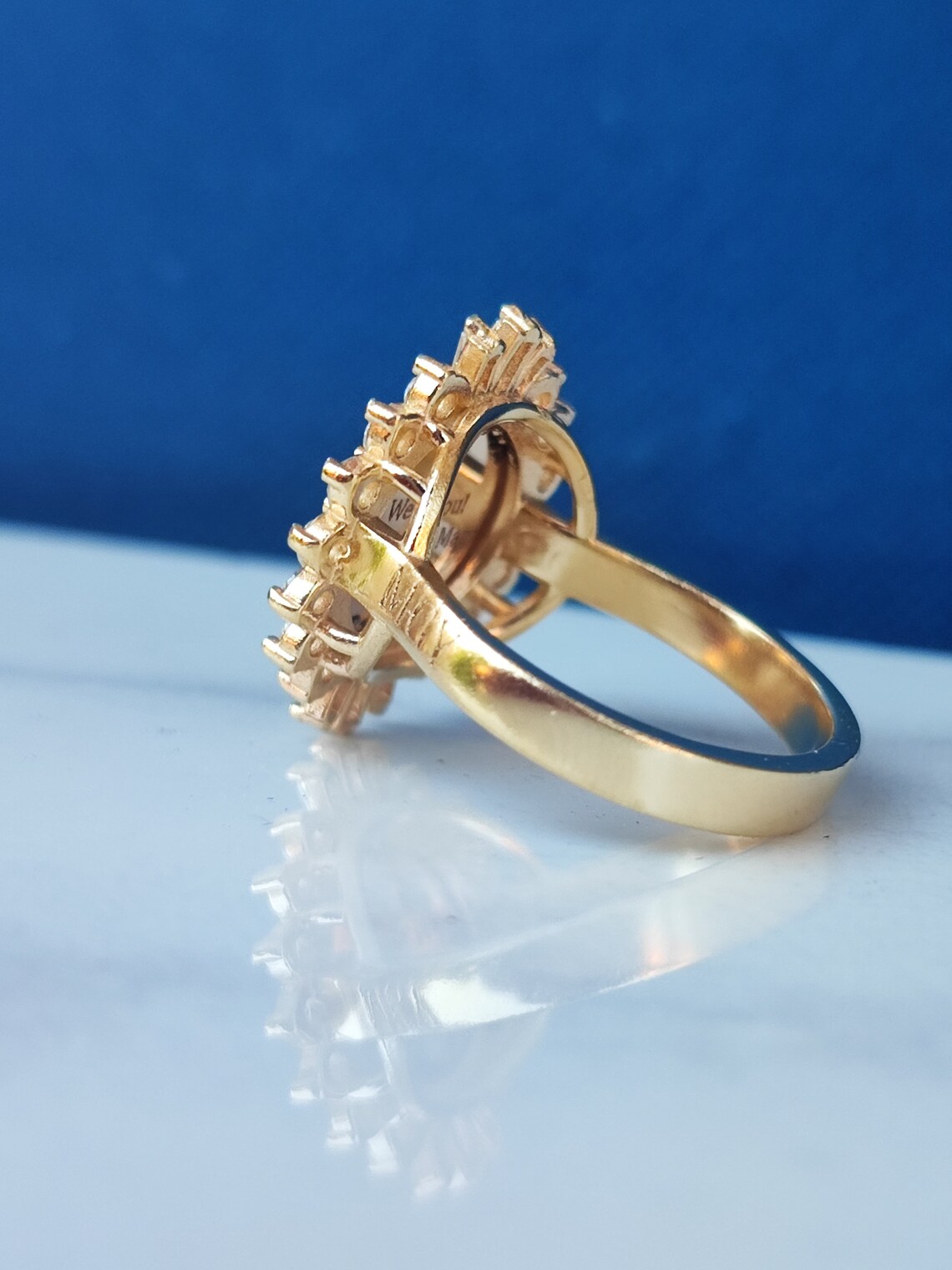 Custom Nursing Class Ring for Women – Gold Graduation Ring With CZ and ...
