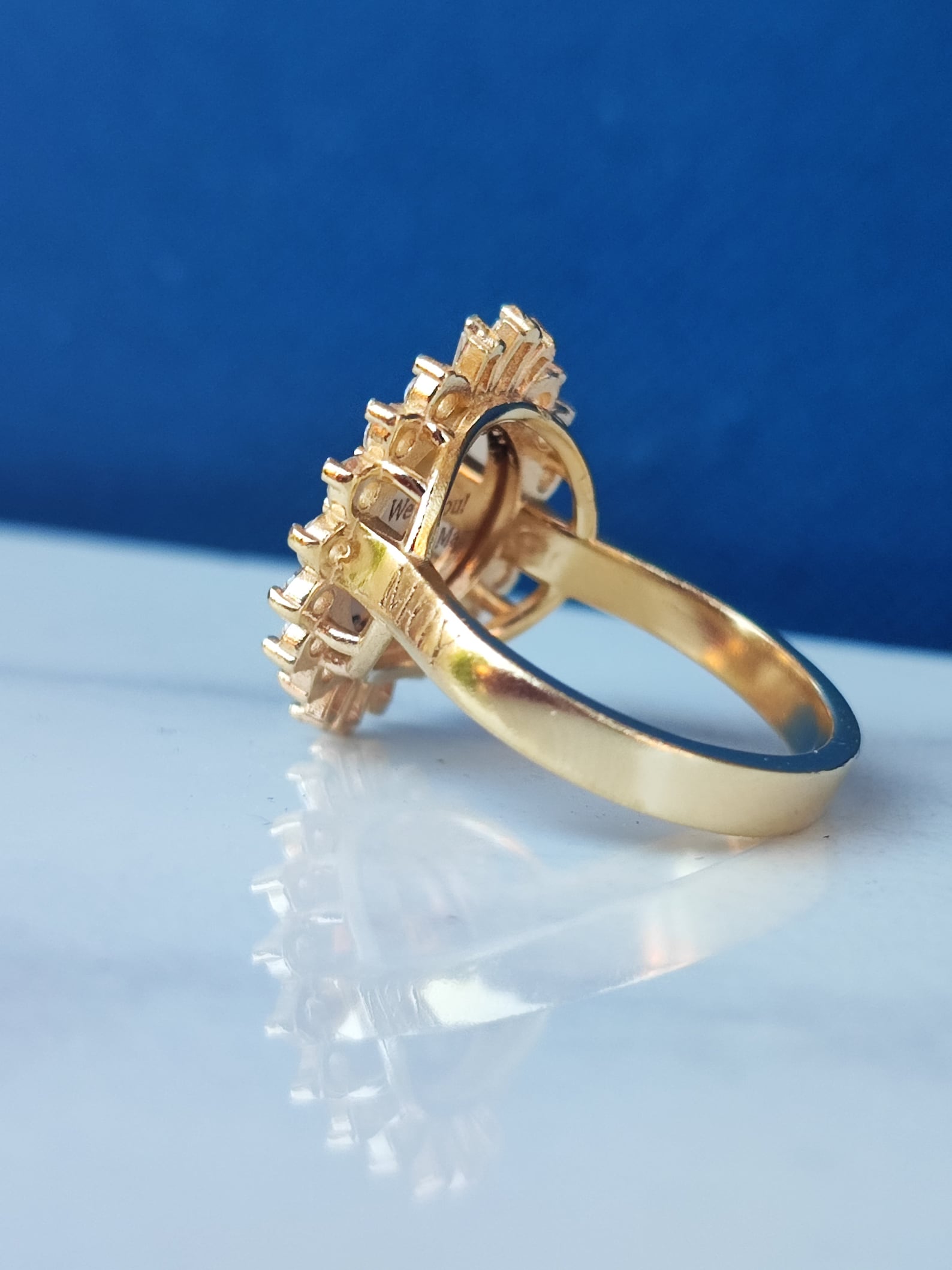 Custom Nursing Class Ring for Women – Gold Graduation Ring With CZ and ...