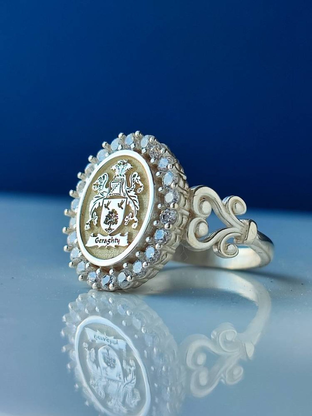 Sterling Silver Women’s Class Ring With Birthstone, Unique Graduation ...