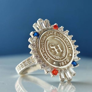 Graduation Gift,baguette Stone Ring,personalized Gift, College Ring ...