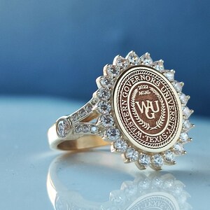 Colege Ring , 14K Ring , Personalized Jewelry .solid Gold, Christmas ...