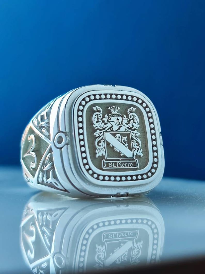 Coat of Arms Ringfamily Crest Rings Micron Plated Ringcrest - Etsy