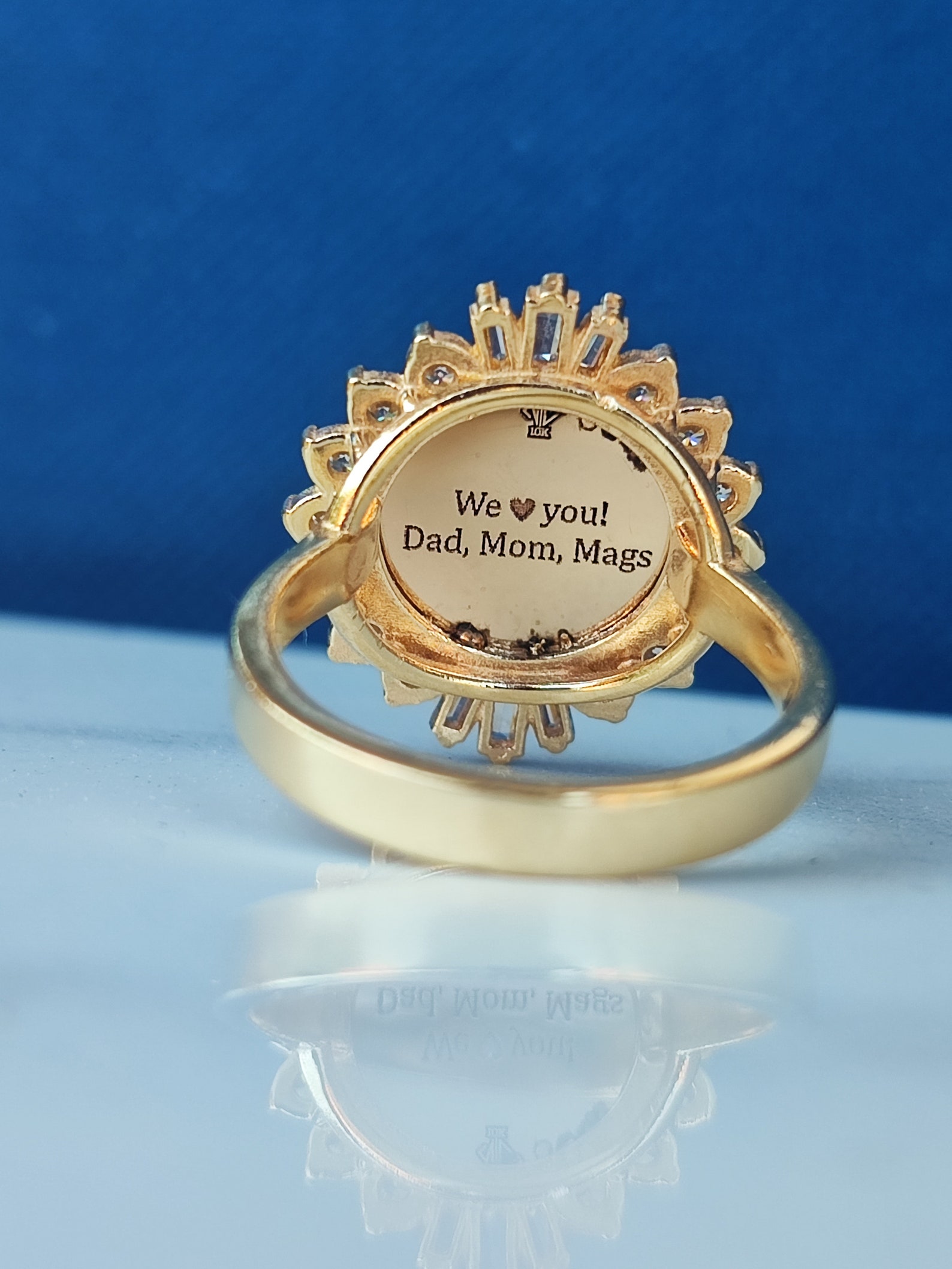 Custom Nursing Class Ring for Women – Gold Graduation Ring With CZ and ...