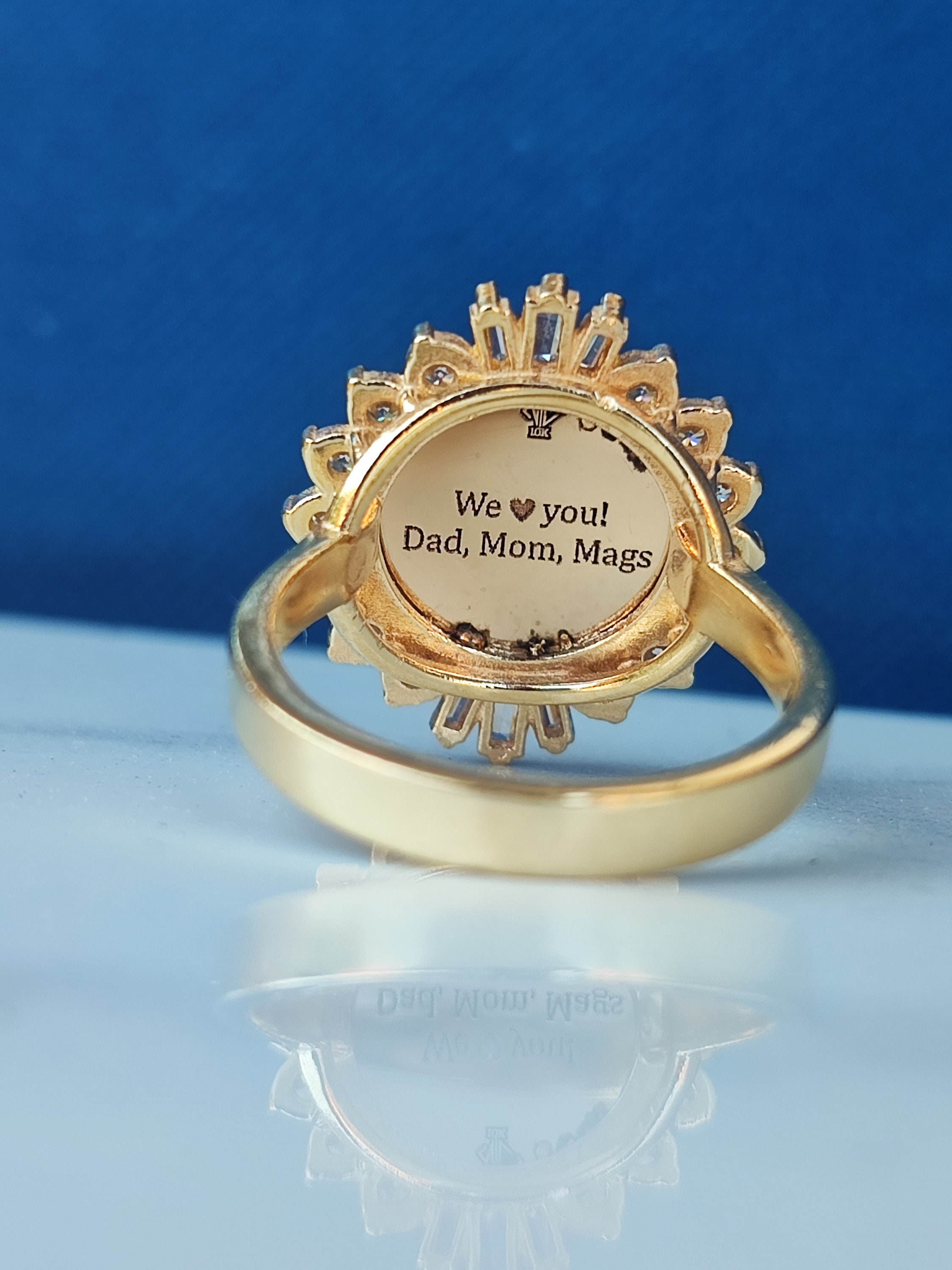 Custom Nursing Class Ring for Women – Gold Graduation Ring With CZ and ...