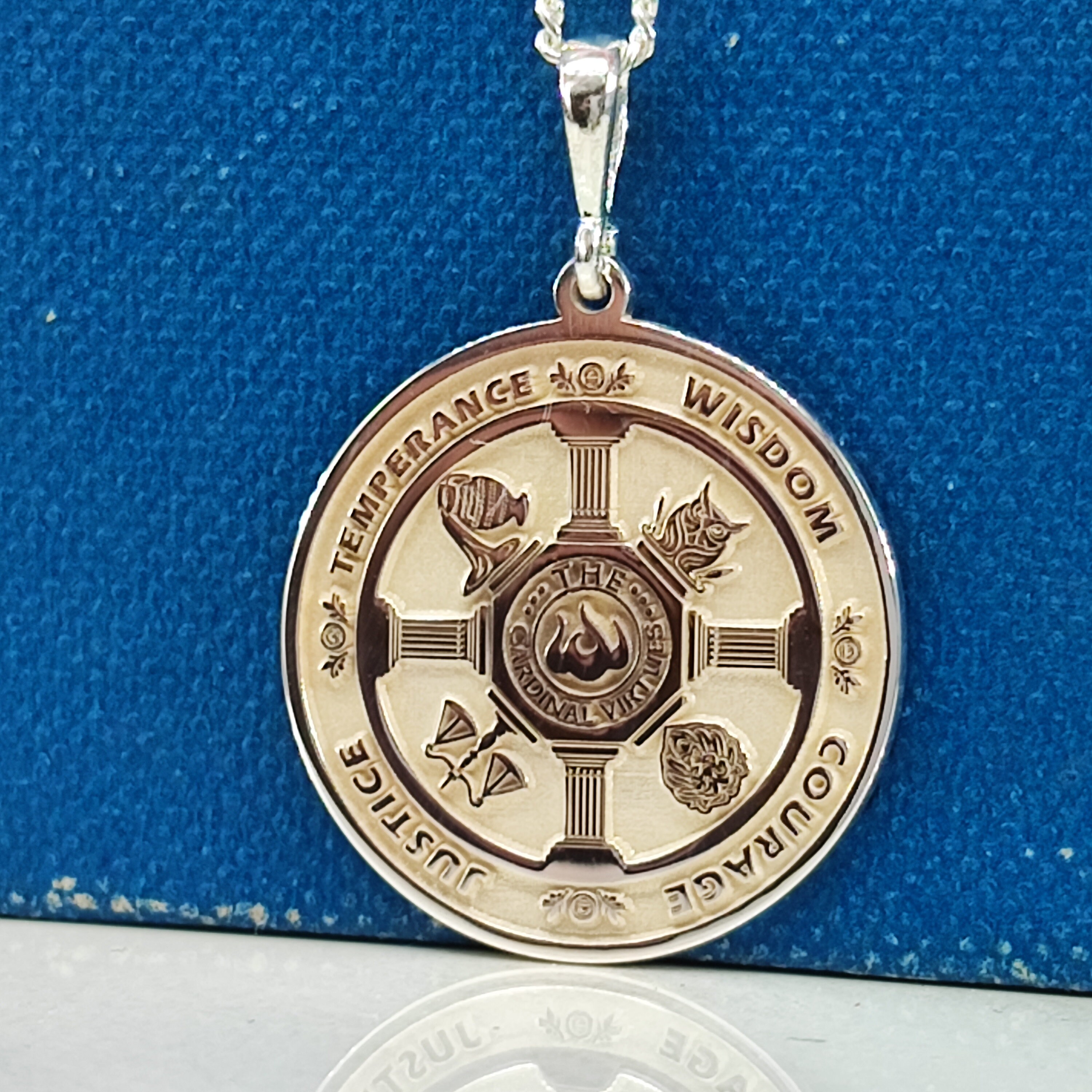 Stioc Necklace, Stioc Pendant, Wisdom Justice Temperance Courage ...