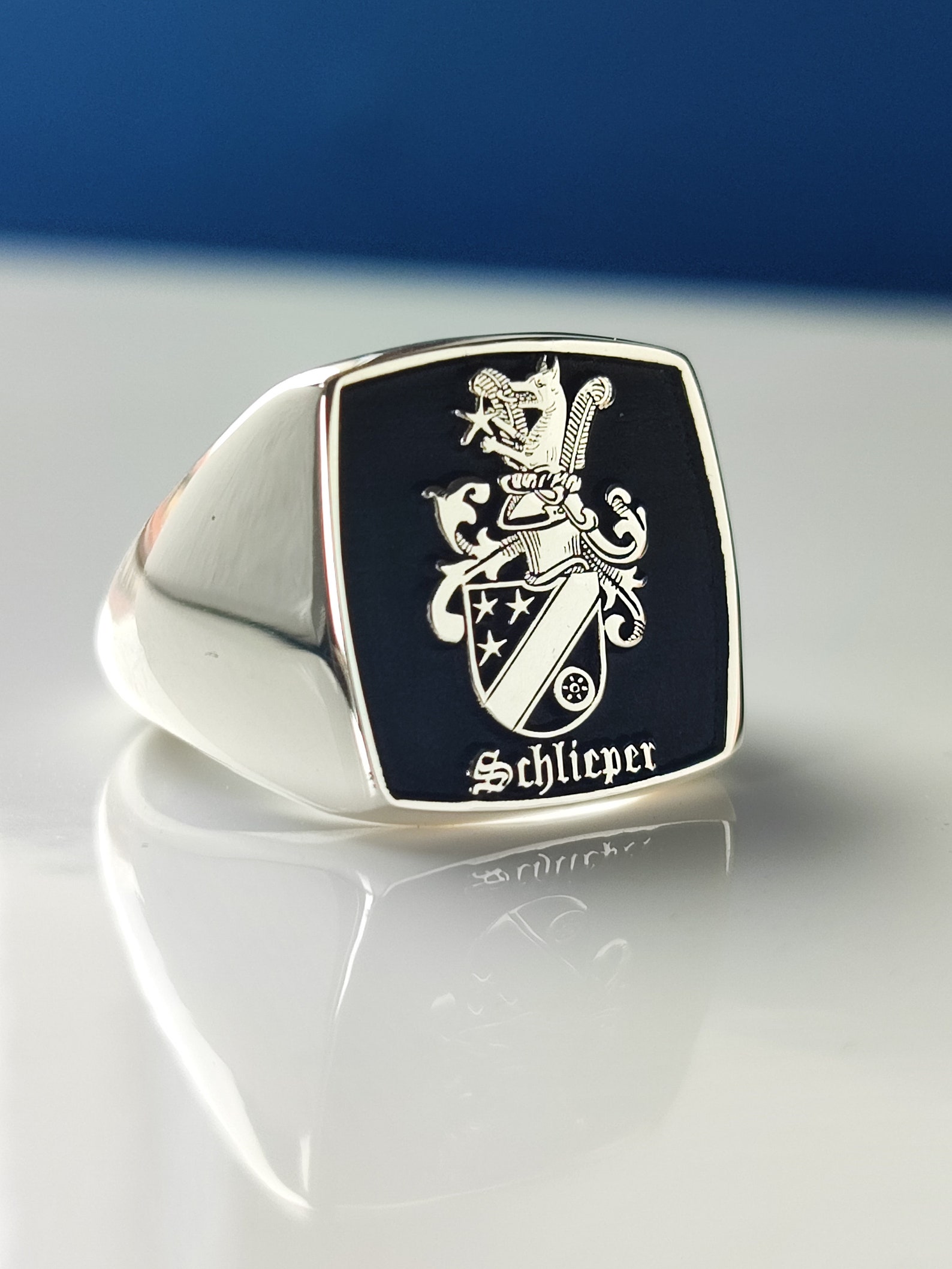 Wappen Ring,familienwappen Ringe,benutzerdefinierte Siegelring,wappen ...