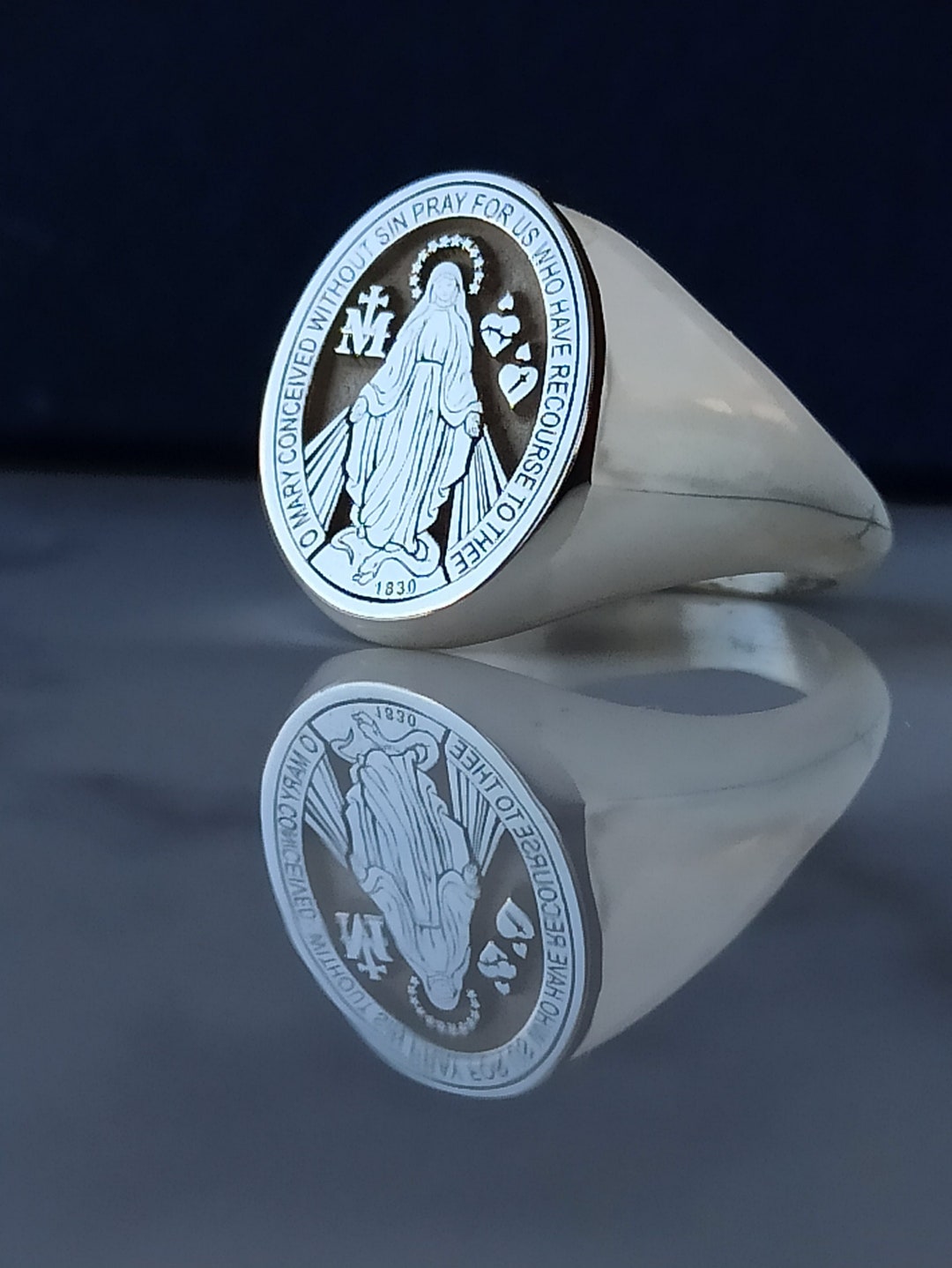 Graduation Gift,virgin Mary Ring , Christmas Gift , Christmas , Noel ...