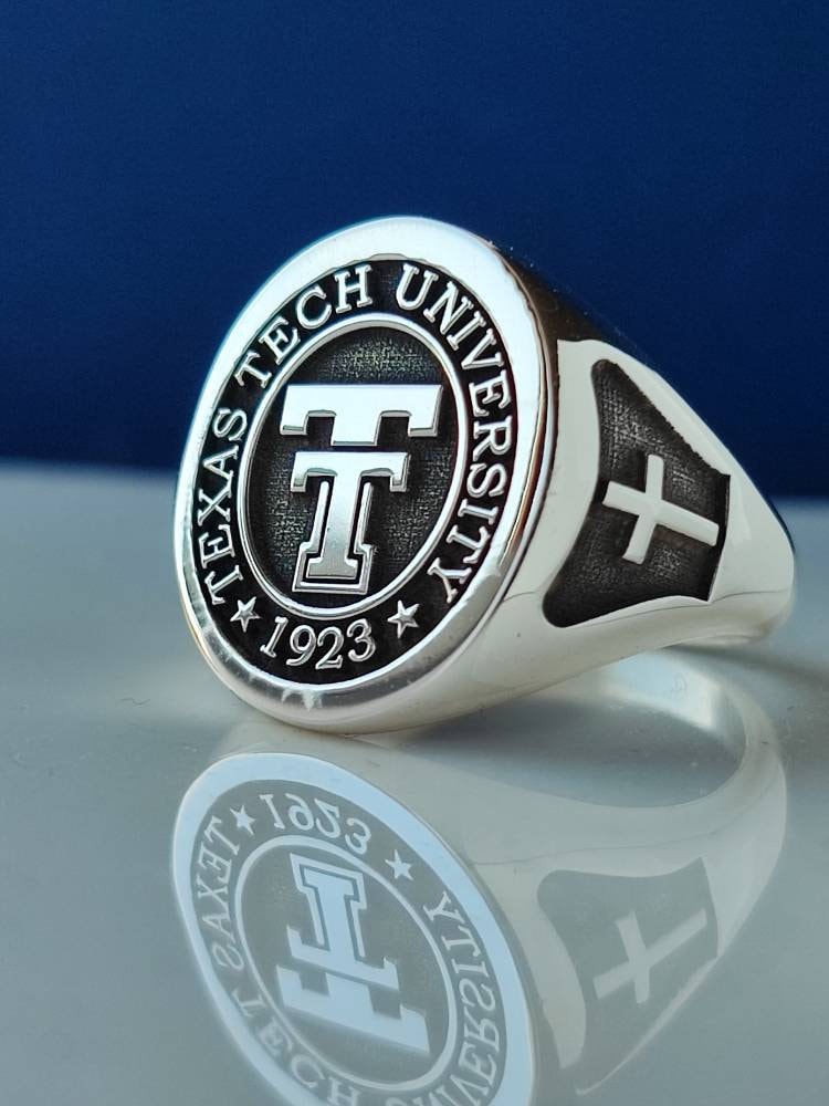 College Ring University Ring Custom Ring Som Sterling - Etsy