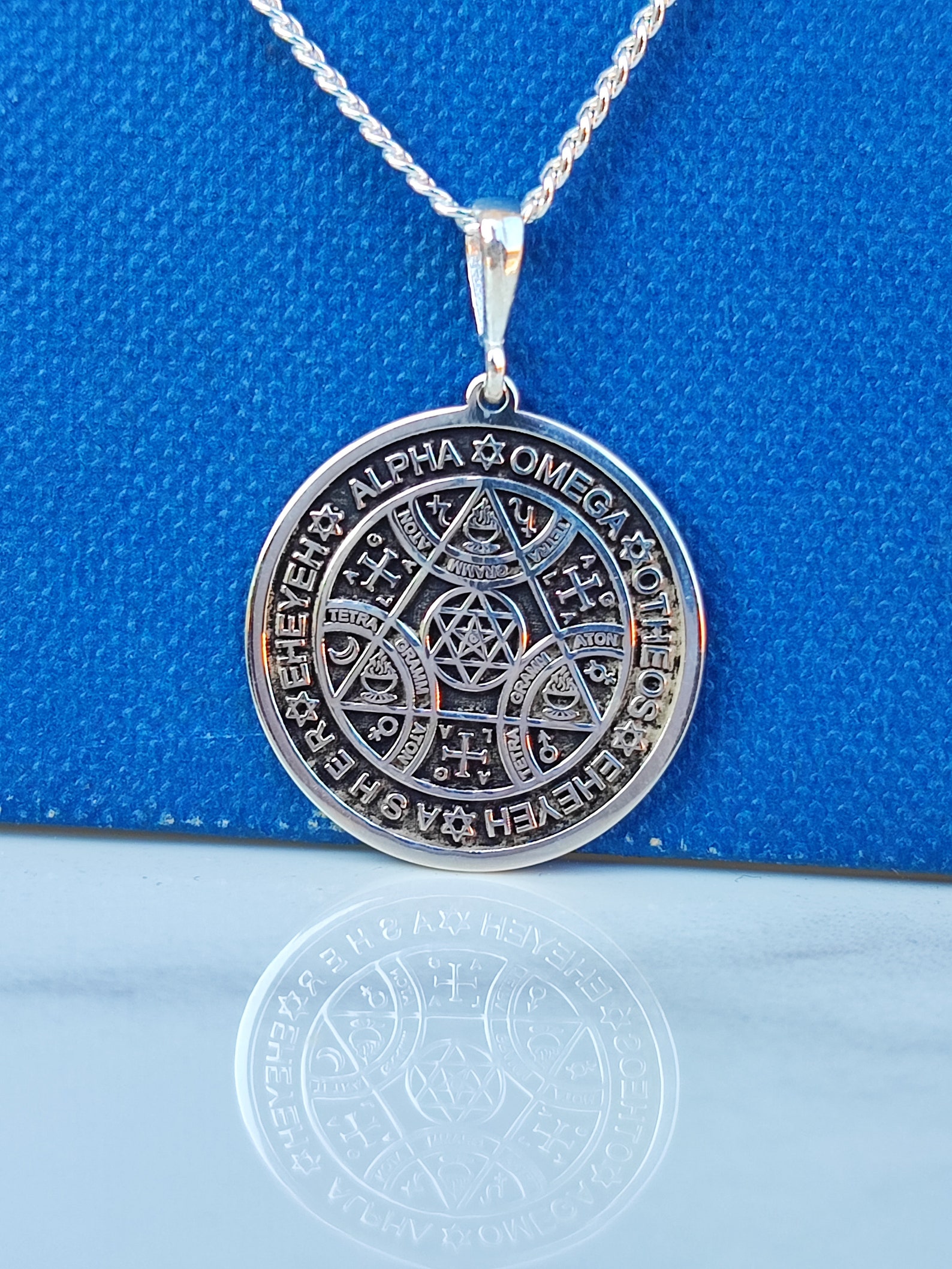 Enoch Angel Magic Amulet ,special Design,alpha-omega Necklace,christmas ...