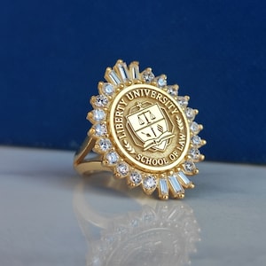 Graduation Gift,baguette Stone Ring,personalized Gift, College Ring ...