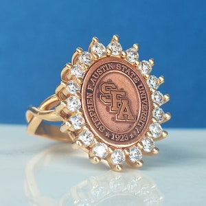 University Silver Ring, Family Crest Signet Ring, Gold Class Ring ...