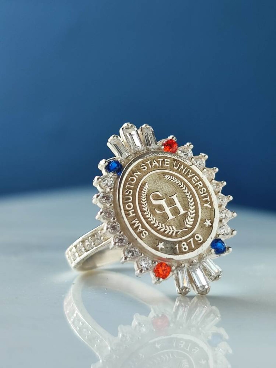 Graduation Gift,baguette Stone Ring,personalized Gift, College Ring ...
