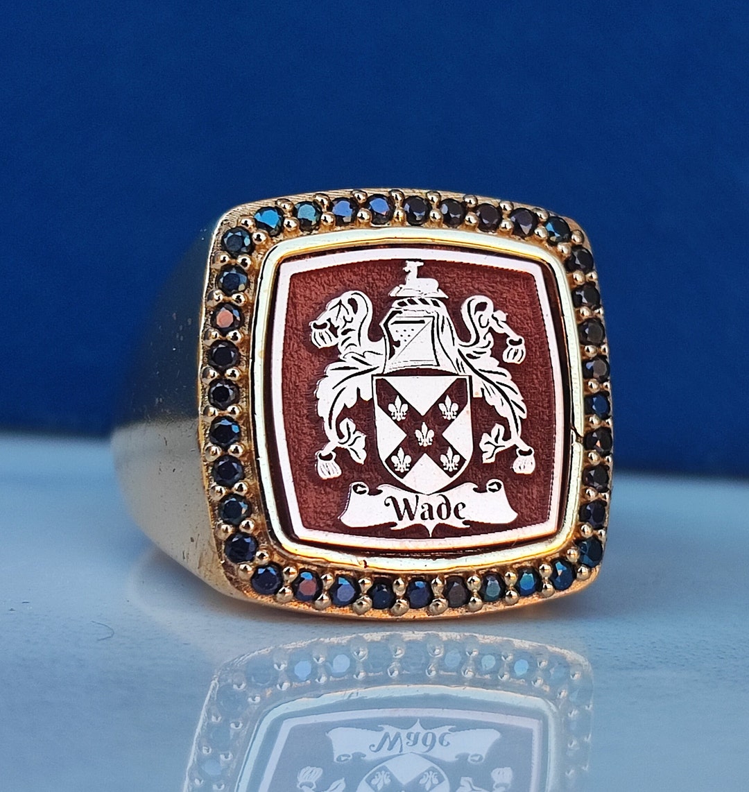 Family Crest Rings, Custom Signet Ring, Family Crest Signet Ring ...