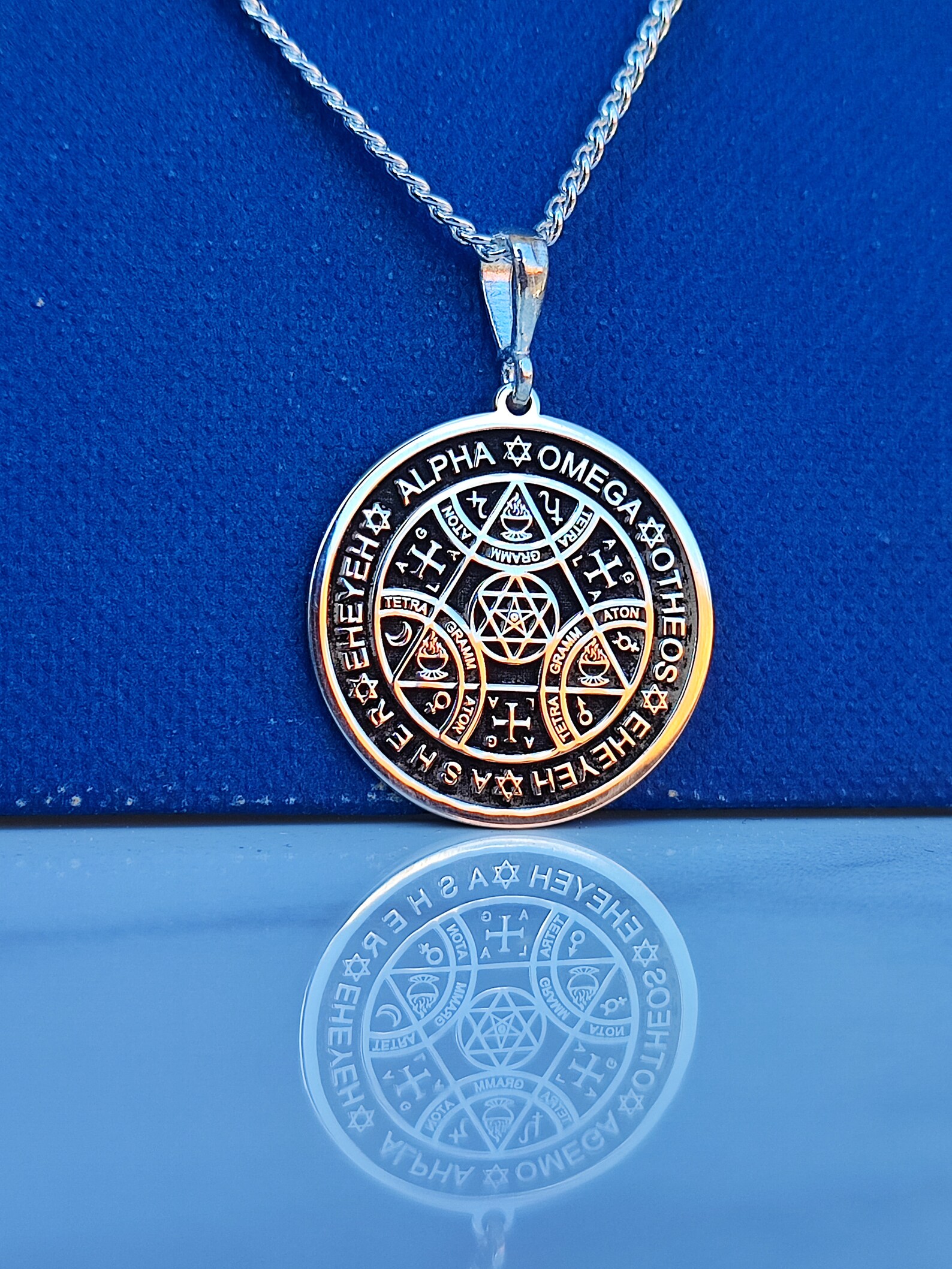 Enoch Angel Magic Amulet ,special Design,alpha-omega Necklace,christmas ...