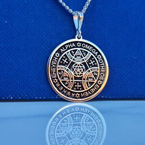 Enoch Angel Magic Amulet ,special Design,alpha-omega Necklace,christmas ...