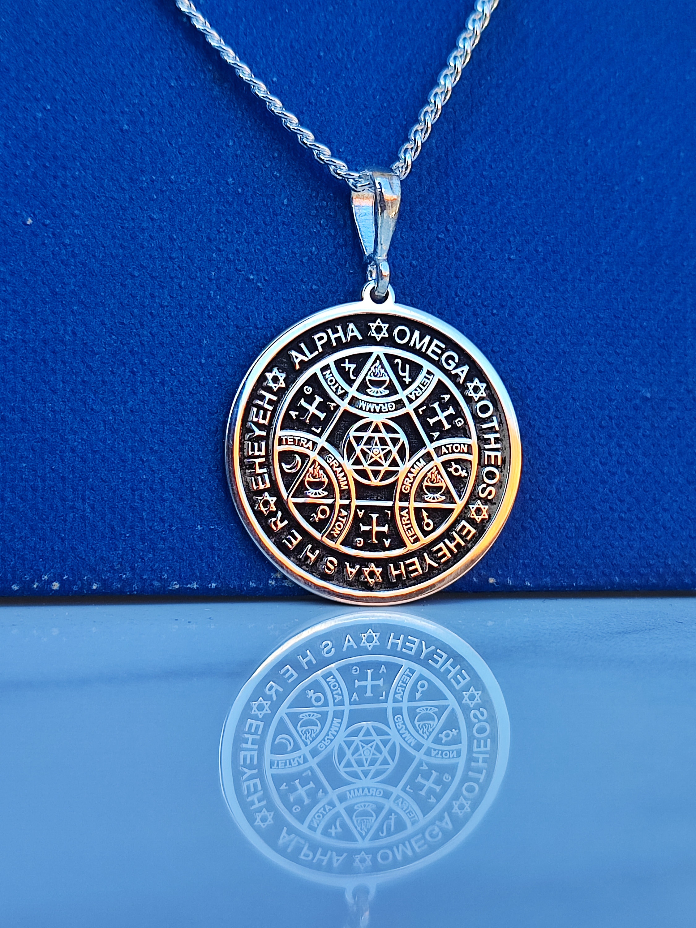 Enoch Angel Magic Amulet ,special Design,alpha-omega Necklace,christmas ...