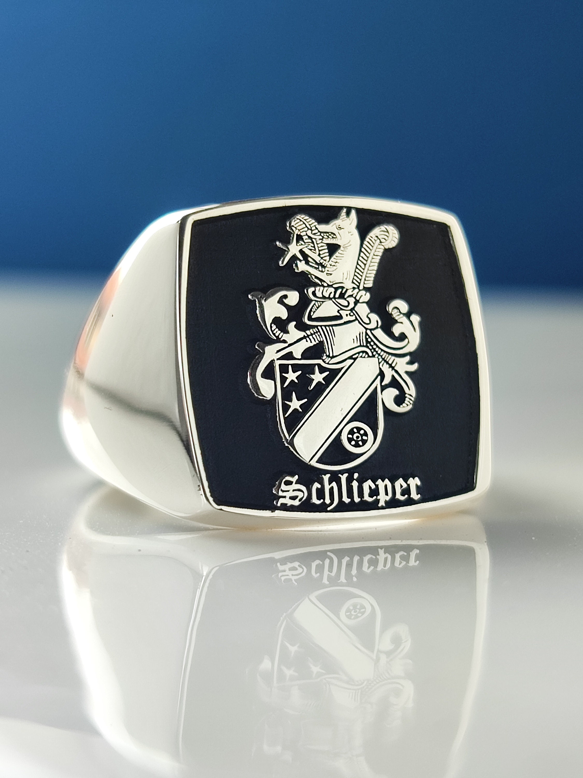 Wappen Ring,familienwappen Ringe,benutzerdefinierte Siegelring,wappen ...
