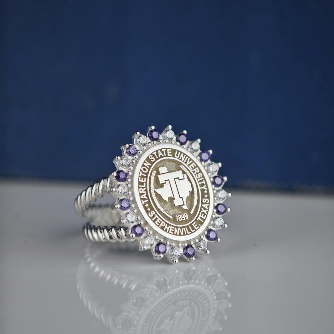 Custom Sterling Silver College Class Ring – Personalized San Jose ...