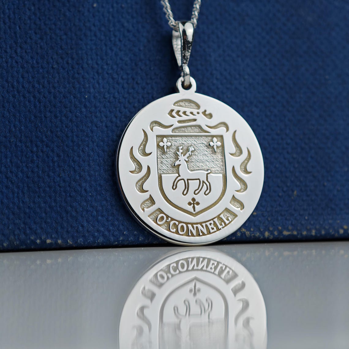 Personalized Custom Crest Pendant , Crest Pendant, Coat of Arms Pendant ...