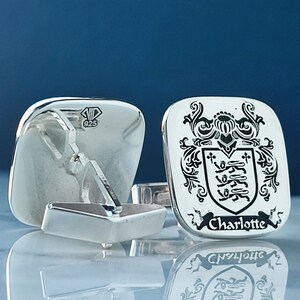 Coat of Arms Cufflinks,family Crest Cufflinks,custom Signet Cufllinks ...