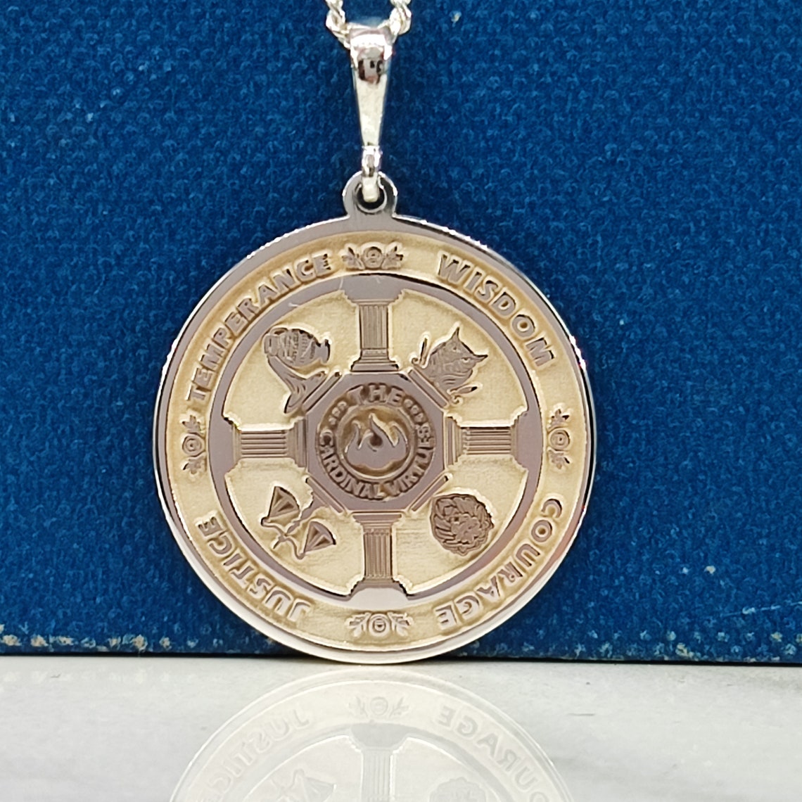 Stioc Necklace, Stioc Pendant, Wisdom Justice Temperance Courage ...