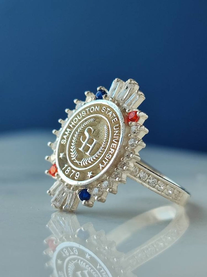 Graduation Gift,baguette Stone Ring,personalized Gift, College Ring ...