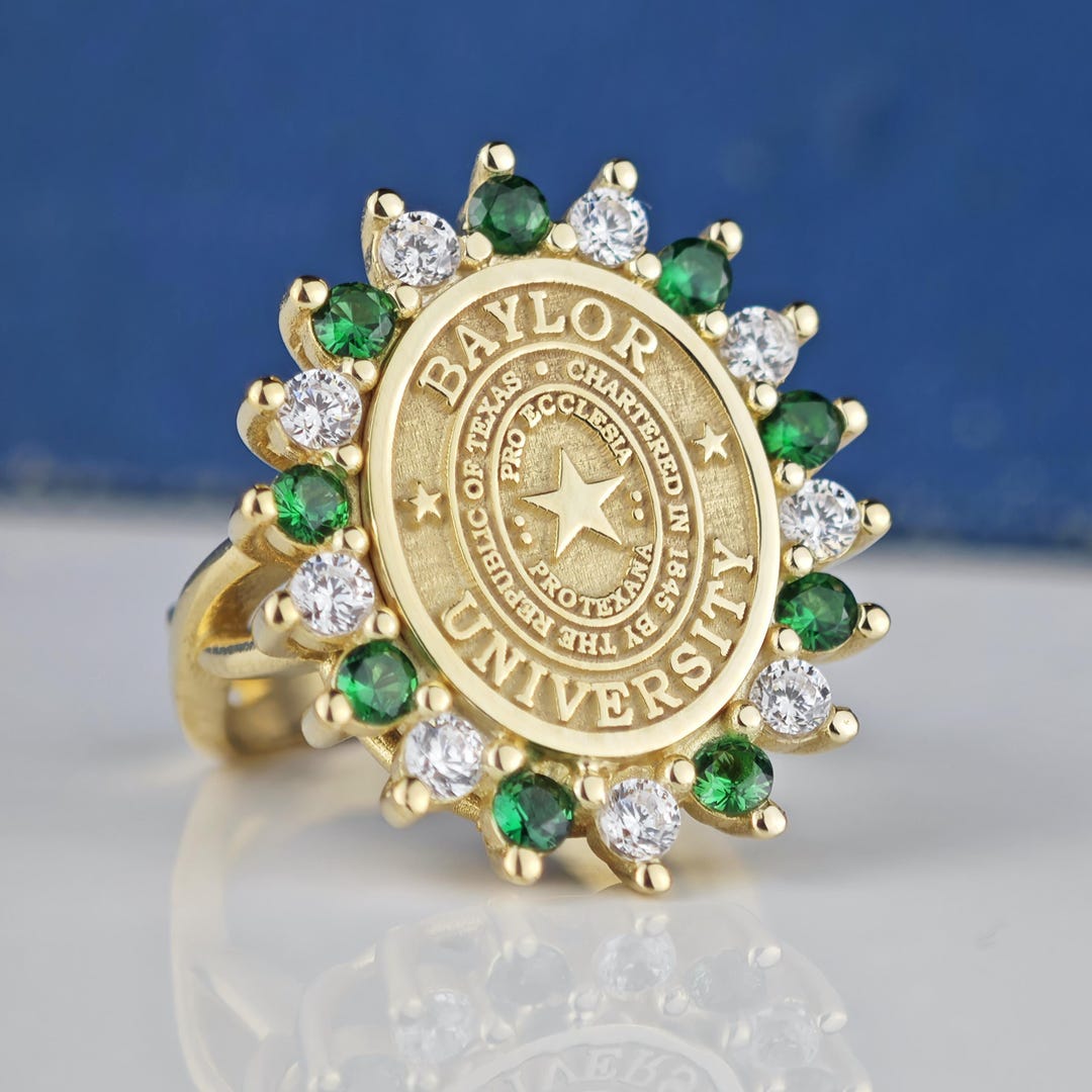 Gold Graduation Ring for Women – Personalized Sterling Silver Class ...