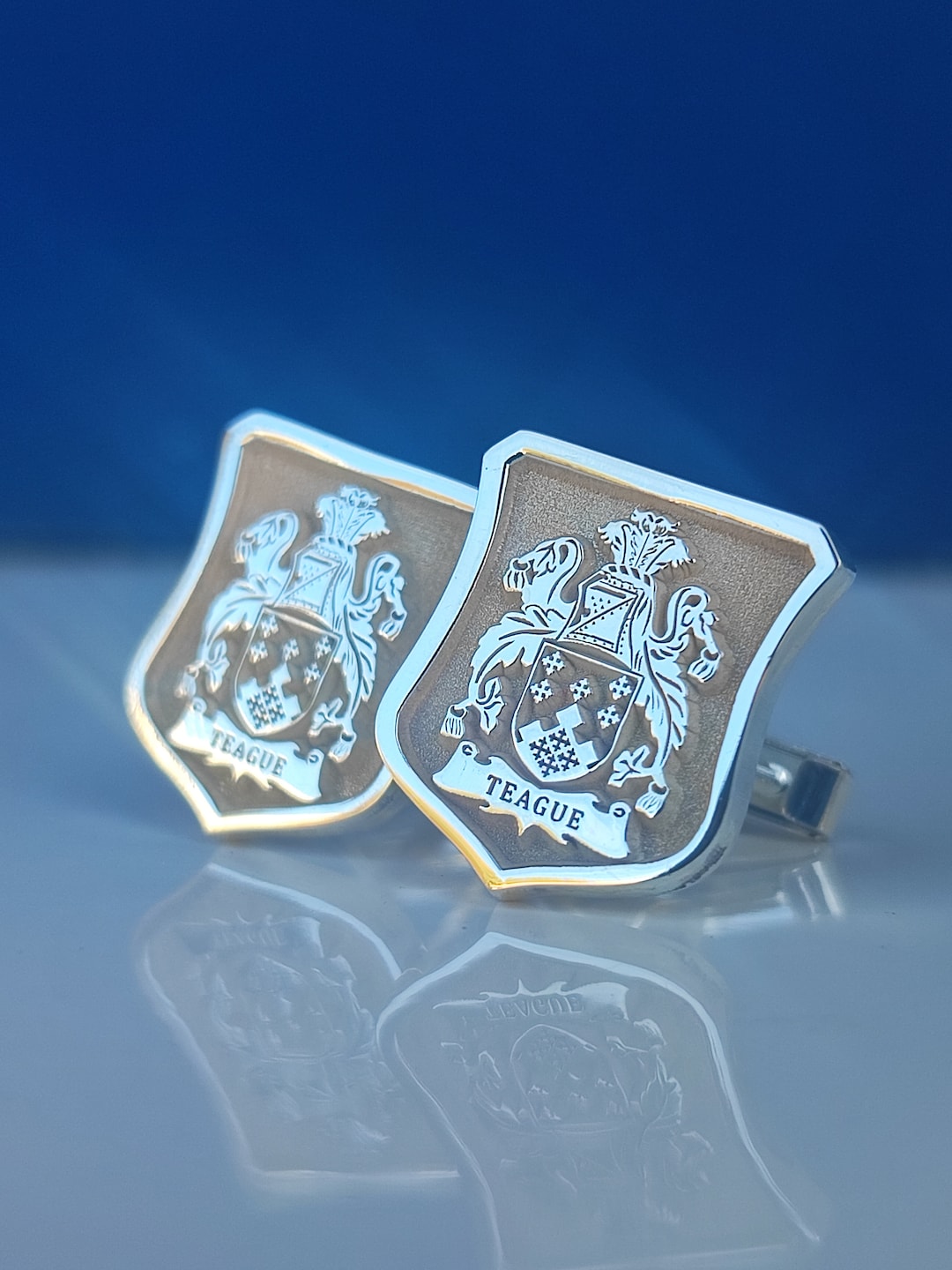 Personalized Family Crest Cufflinks,gold Custom Coat of Arms Cuff Links ...